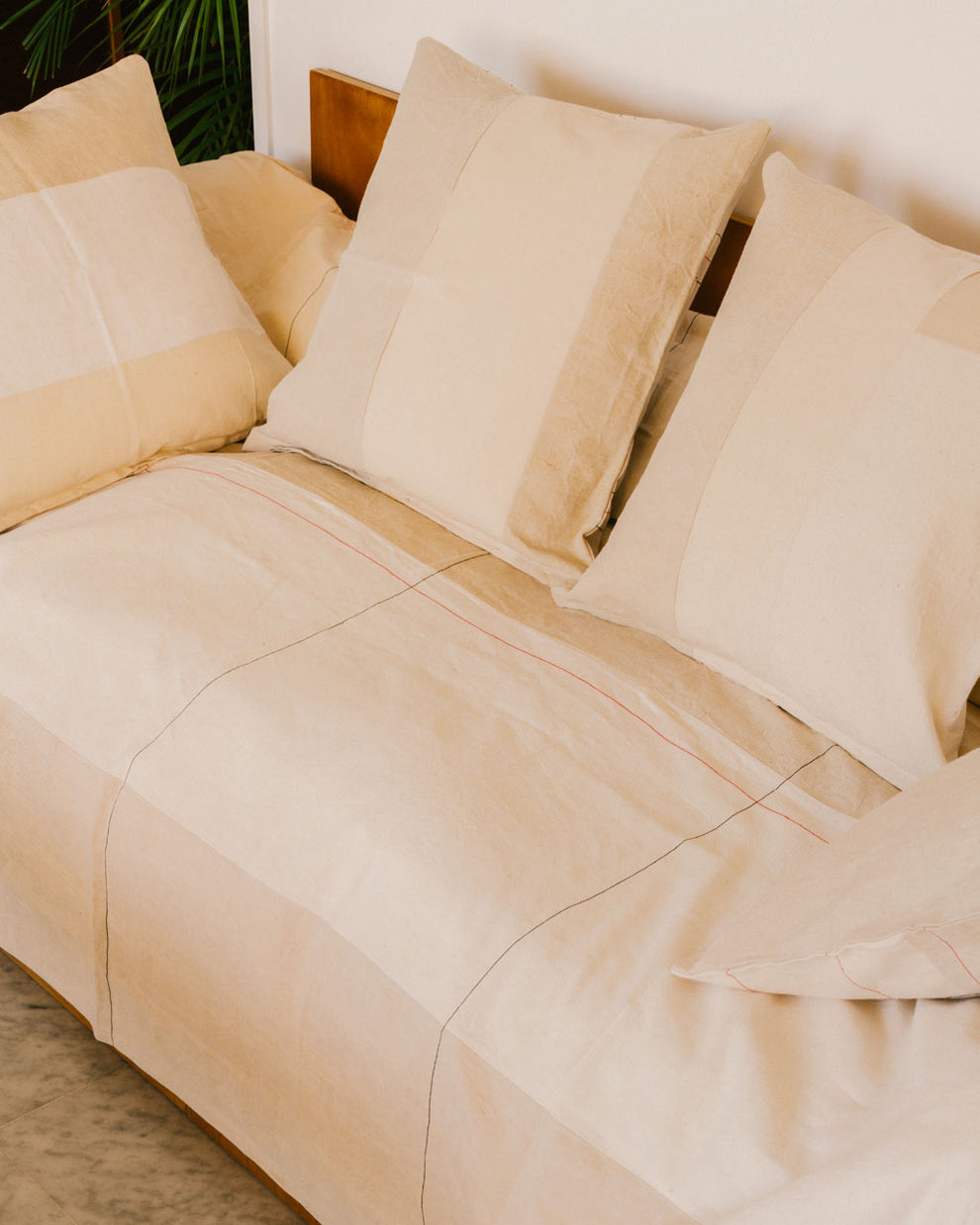 Patchwork Lignes Bed & Sofa Throw – Œuvres-sensibles